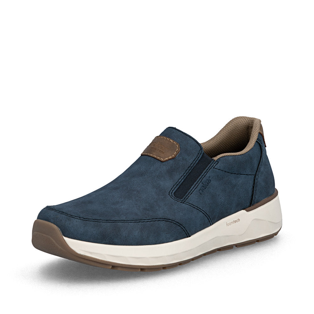 Rieker 11550-15 Denim Blue H Fit Slip On Shoes – The Shoe Parlour